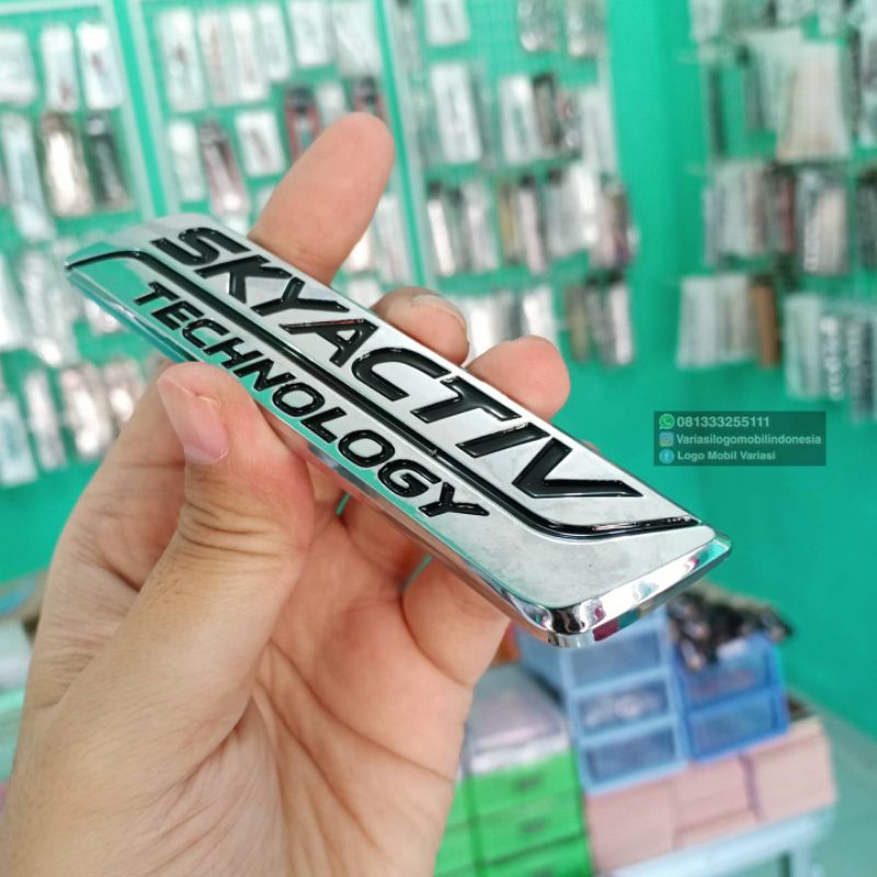Jual Emblem logo mazda SKYACTIV TECHNOLOGY ukuran original bagasi mazda ...