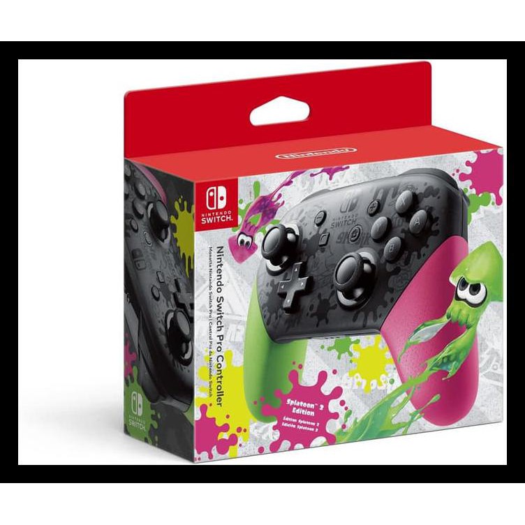Jual Promo Nintendo Switch Pro Controller Splatoon 2 Edition Limited ...