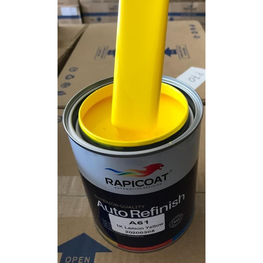 Jual Cat PU A61-1K Lemon Yellow Rapicoat Polyurethane | Shopee Indonesia