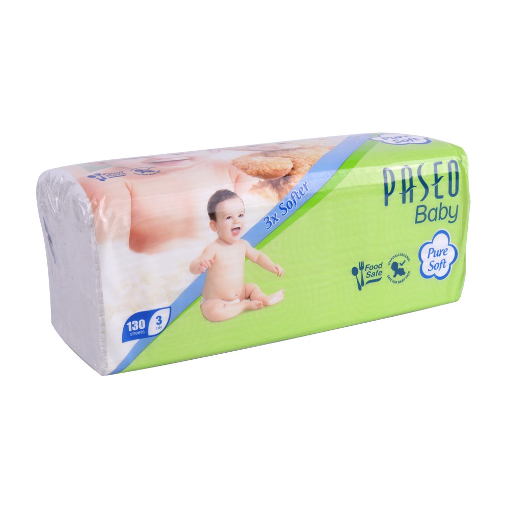 Jual Paseo Baby Pure Soft Facial Soft Pack 130s | Shopee Indonesia