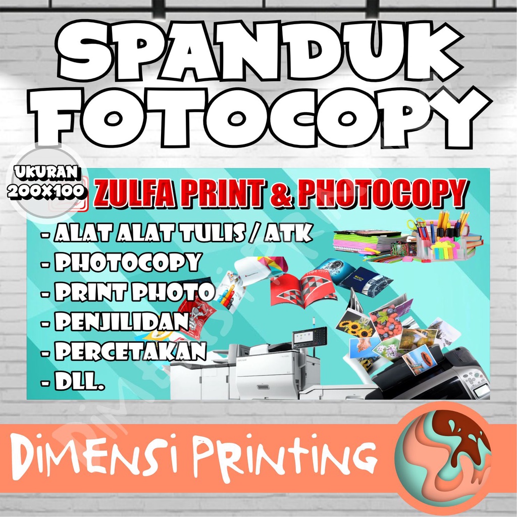 Jual BACKDROP/SPANDUK BANNER UNTUK FOTOCOPY photocopy | Shopee Indonesia