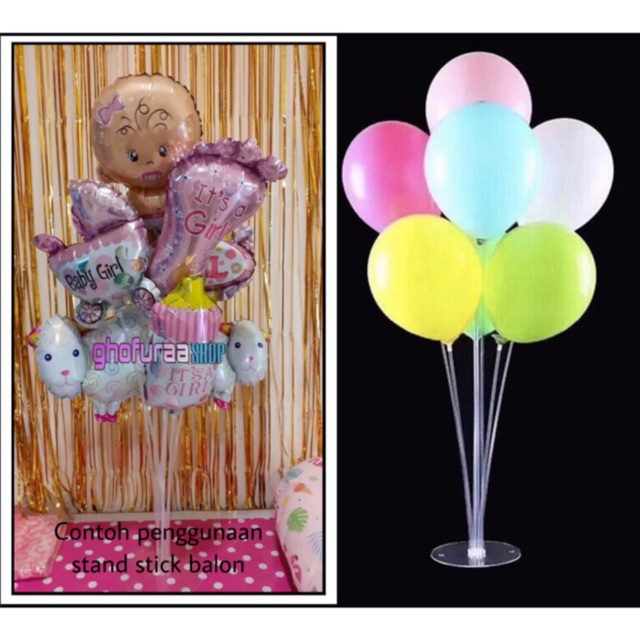 Jual Stand Balon Stick - Stick balon set - dudukan balon - gagang balon ...