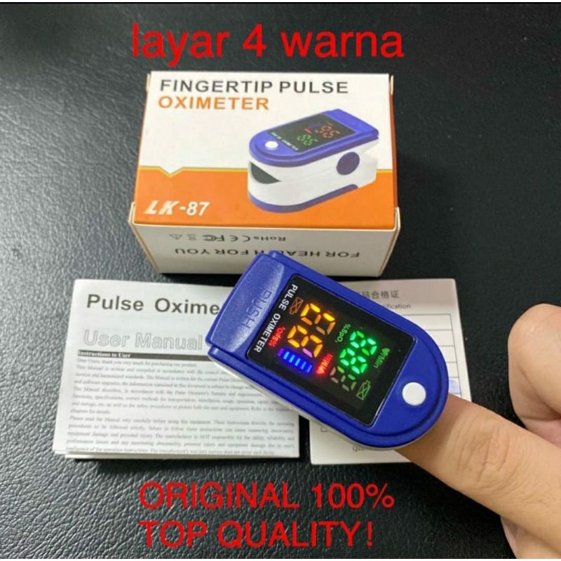Jual FINGERTIP PULSE OXYMETER/OXIMETER SATURATION MONITOR | Shopee ...