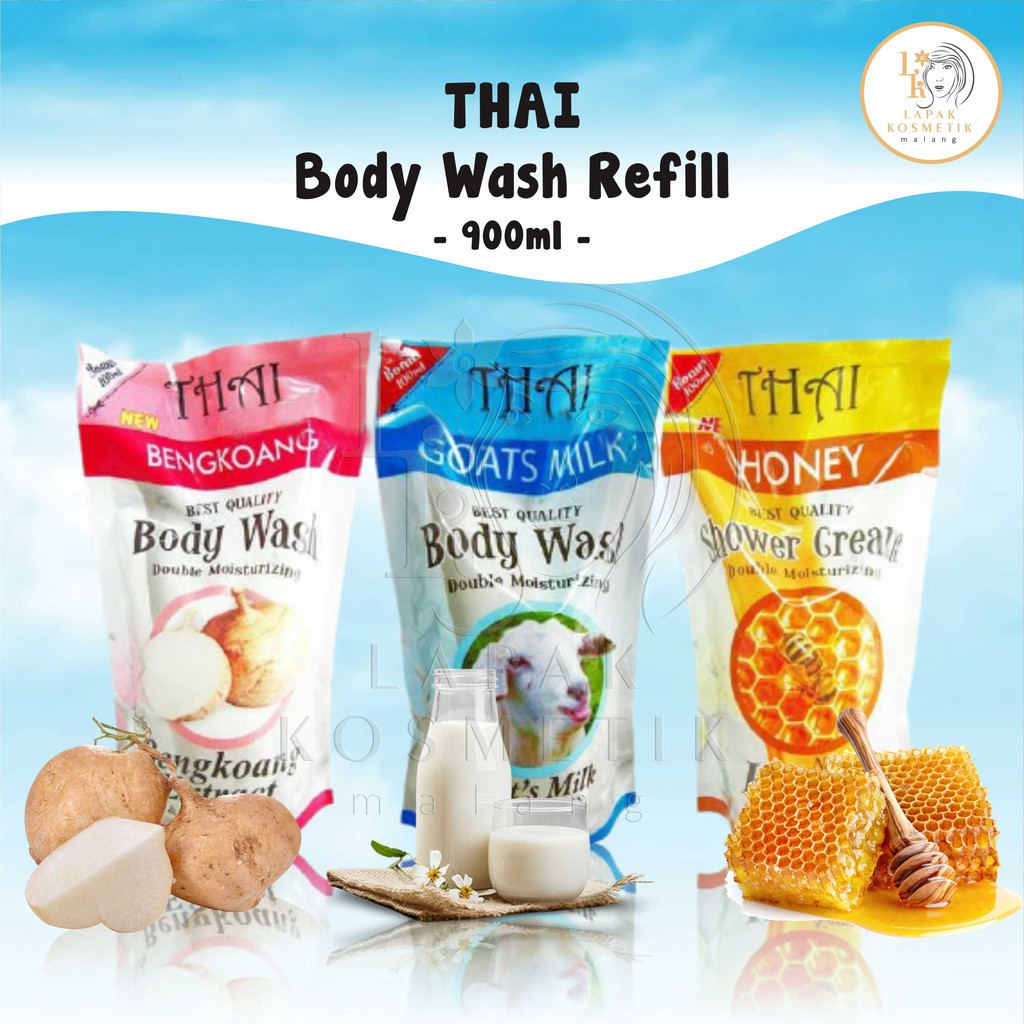 Jual THAI BODY WASH REFILL 900ML | SABUN CAIR REFILL POUCH 900 ML ...