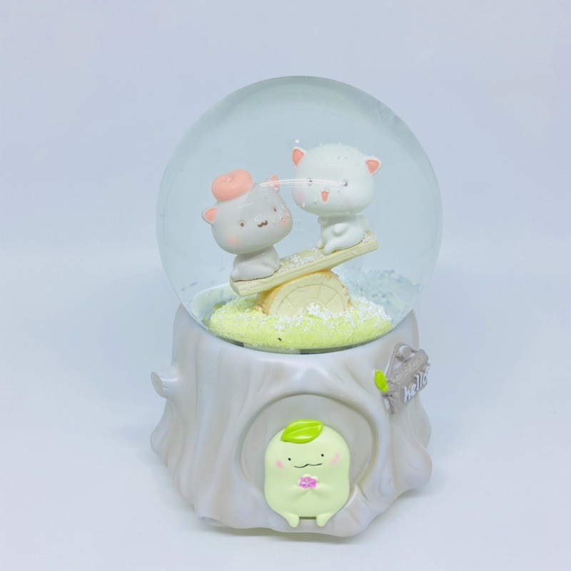 Jual snowball pajangan bola kaca large music lampu salju otomatis cat ...