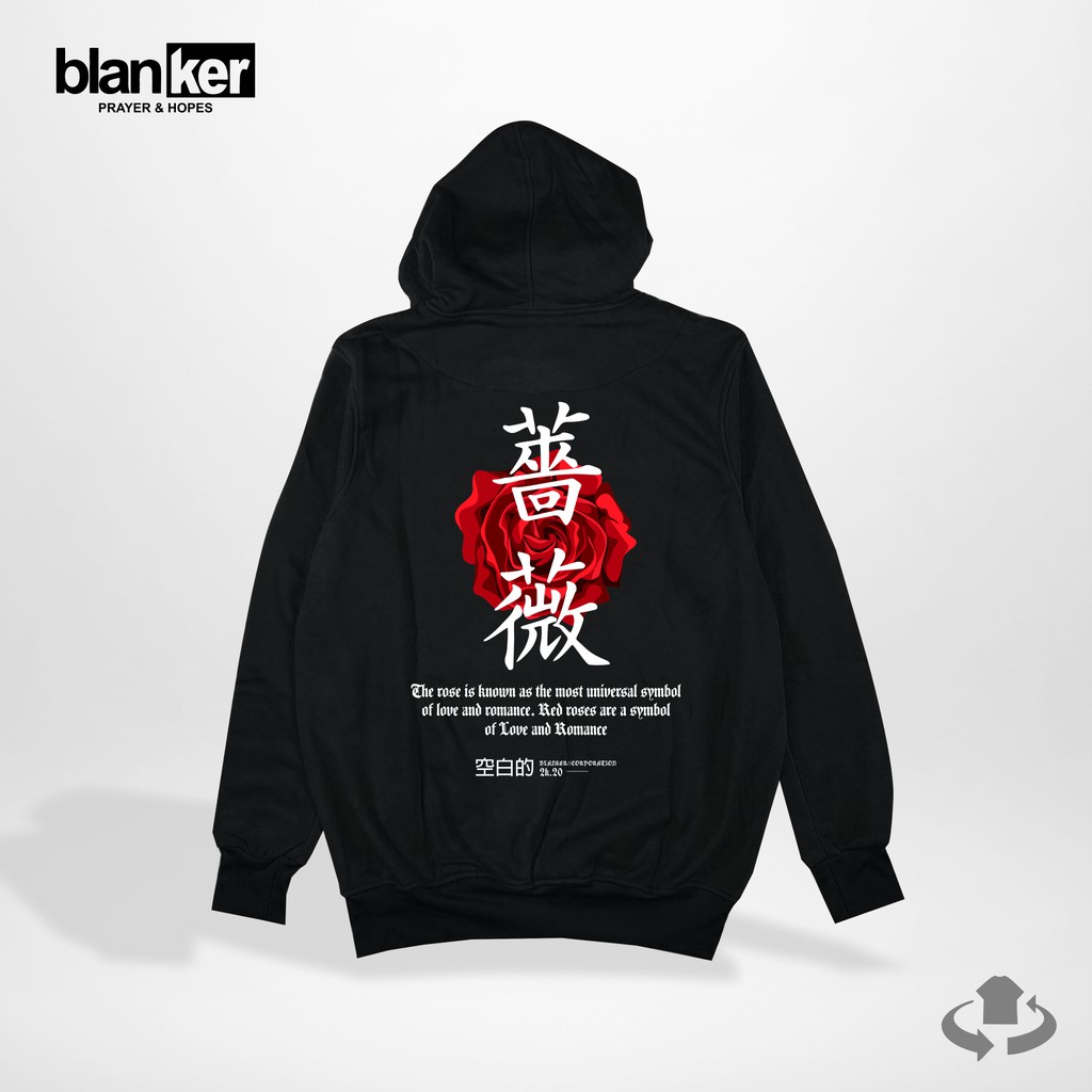Jual BLANKER Hoodie/Sweater Japan Sablon Rose Symbol - Black | Shopee ...