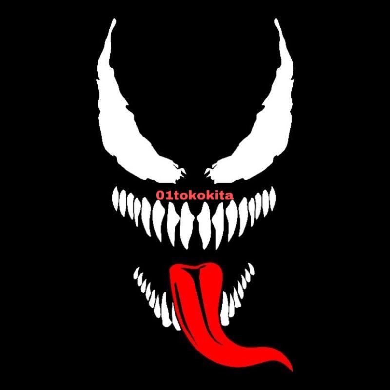 Jual Sticker cutting venom stiker cuting logo muka venom helm mobil ...