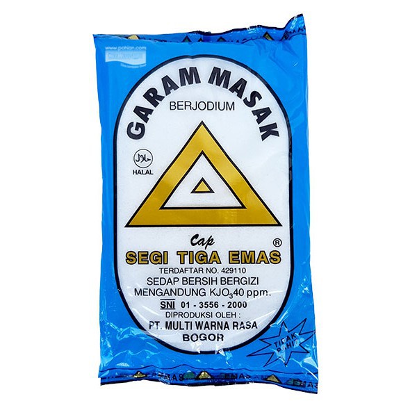 Jual Garam Cap Segitiga Emas 250gram | Shopee Indonesia