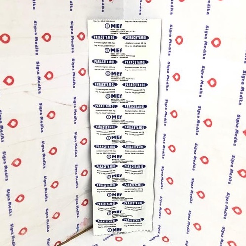 Jual Paracetamol 500mg MEF Strip Isi 10 Tablet - Obat Demam & Sakit ...