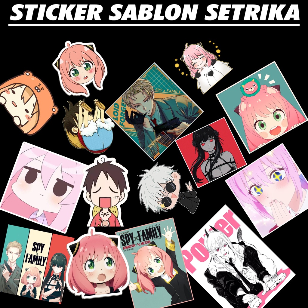Jual STICKER SABLON SETRIKA STIKER ANYA FORGER SPY X FAMILY STIKER ...