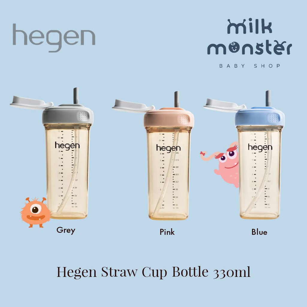 Jual Hegen PCTO Straw Cup Bottle 330ml/Botol Minum | Shopee Indonesia