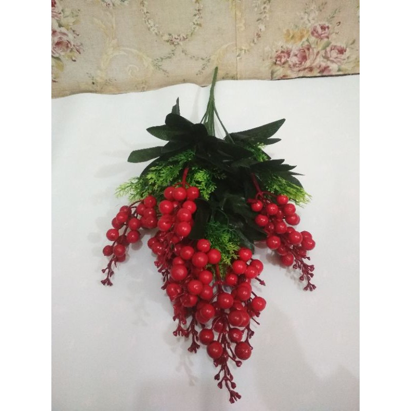 Jual bunga buah berry bunga plastik cabang 12 | Shopee Indonesia