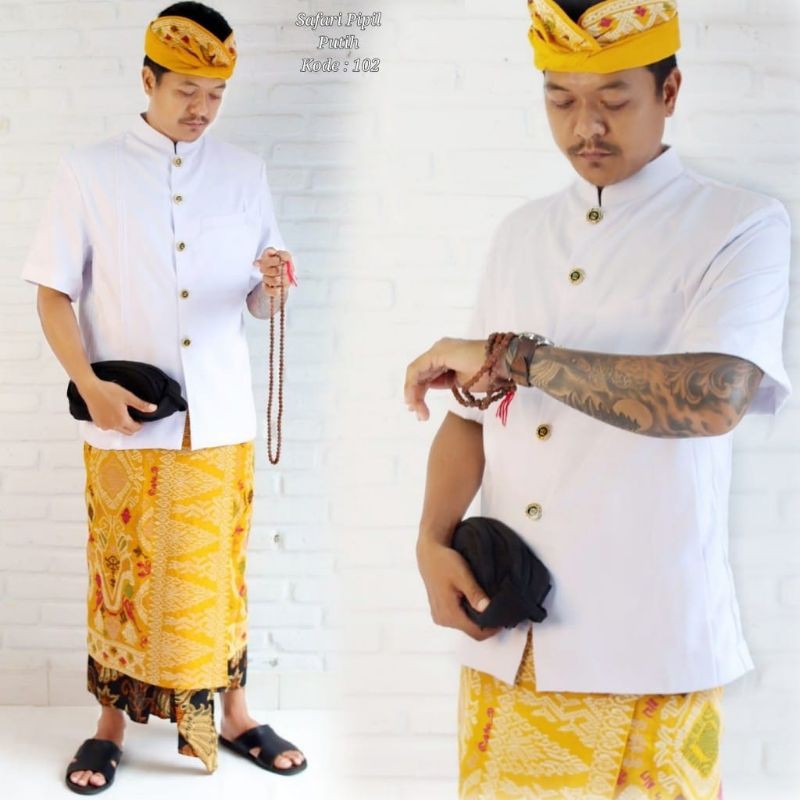 Jual Safari Bali Agung//Pakaian Adat Bali//Baju Koko//100%Original made ...
