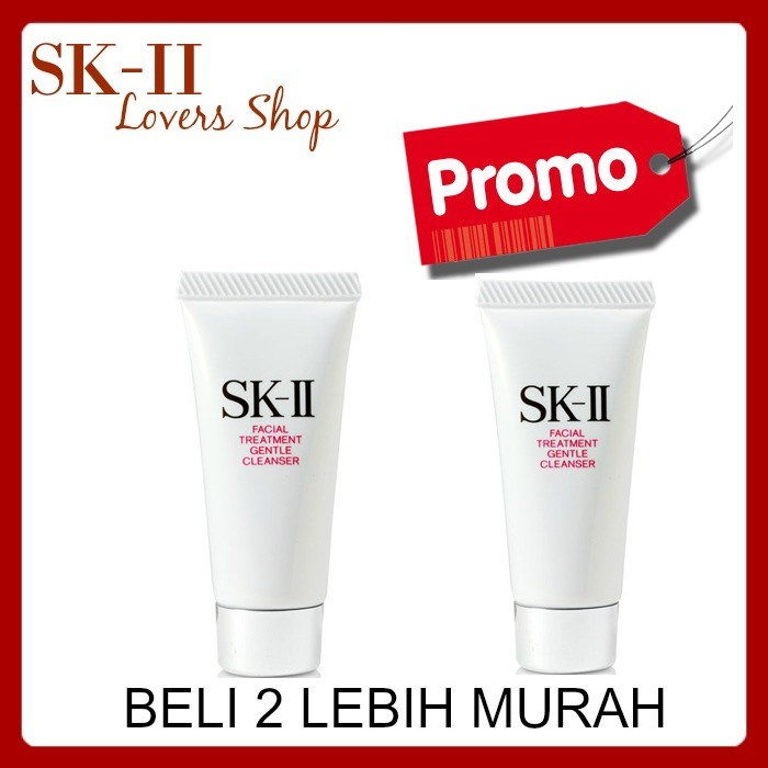 Jual SK-II/SK2/SKII/SK II FACIAL TREATMENT GENTLE CLEANSER 20 G X 2 PC | Shopee Indonesia