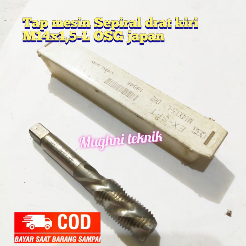 Jual Tap handtap sepiral drat kiri M14x1,5-L OSG Japan bukan yamawa SKC | Shopee Indonesia