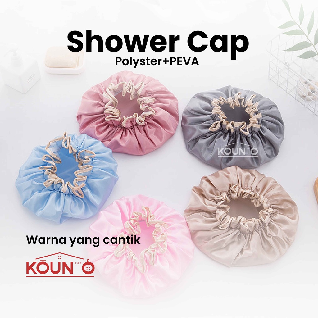 Jual Shower Cap Penutup Kepala Mandi Penutup Rambut Topi Mandi Tutup ...