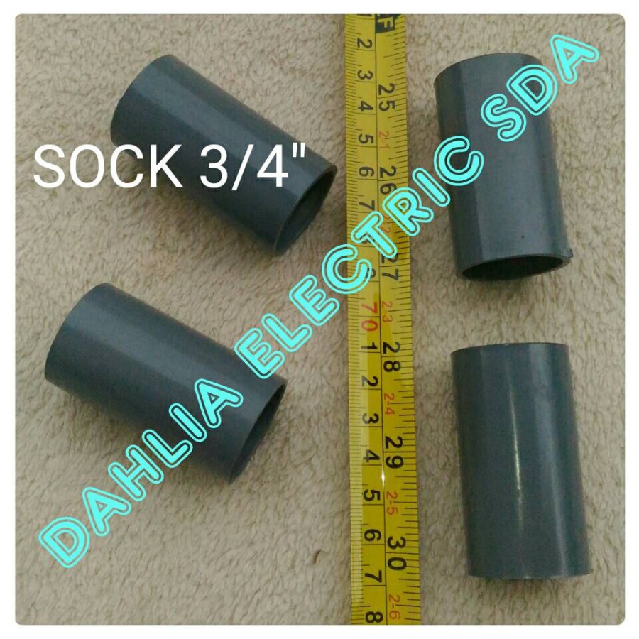 Jual SOCK / SAMBUNGAN PIPA PVC 3/4 IN | Shopee Indonesia