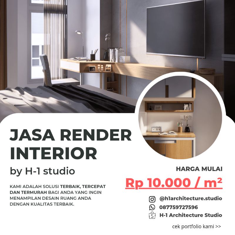 Jual JASA RENDER & VIDEO RENDER 3D INTERIOR by H-1 studio | Shopee ...
