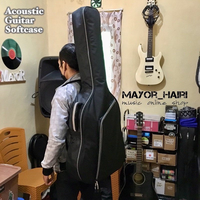 Jual Tas Gitar Akustik/ Gitar Jumbo / Acoustic Guitar Softcase Busa ...