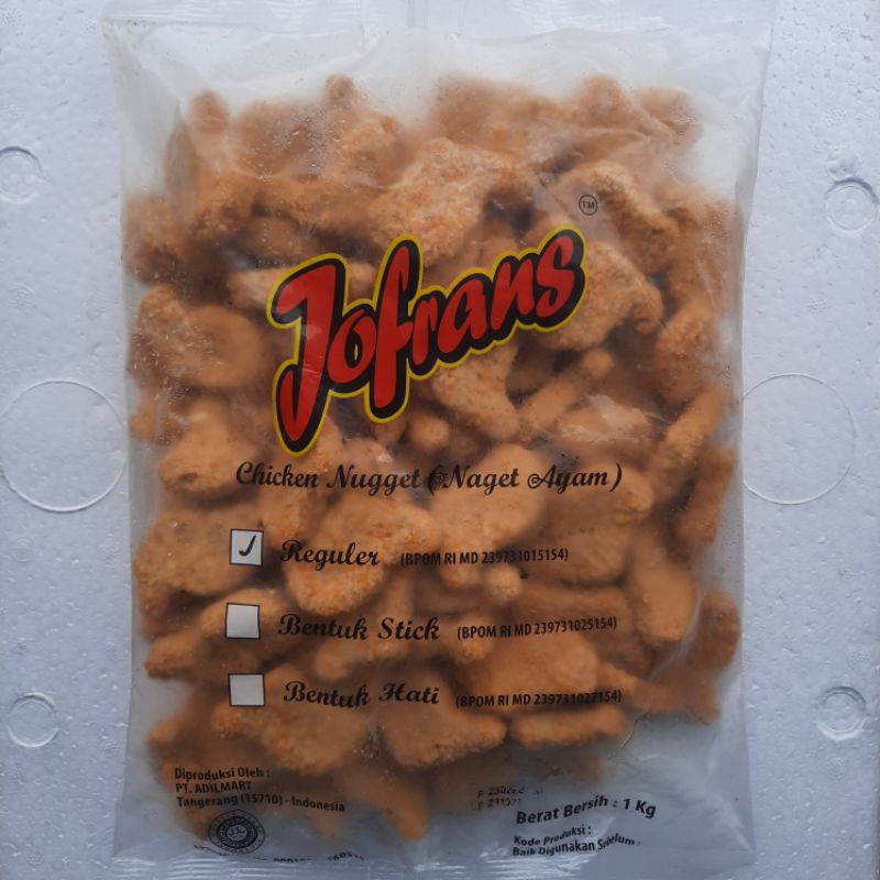 Jual JOFRANS CHICKEN NUGGET 1KG NAGET 1000 GR | Shopee Indonesia