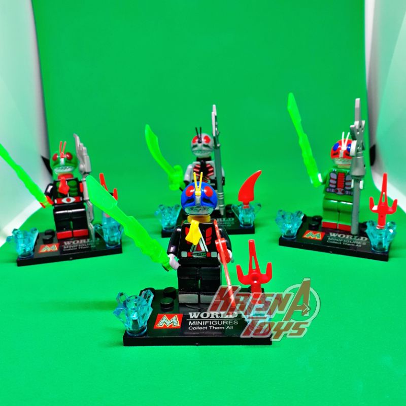 Jual MAINAN BALOK SUSUN/BRICKS KAMEN RIDER/BUILDING BLOCK BELALANG ...
