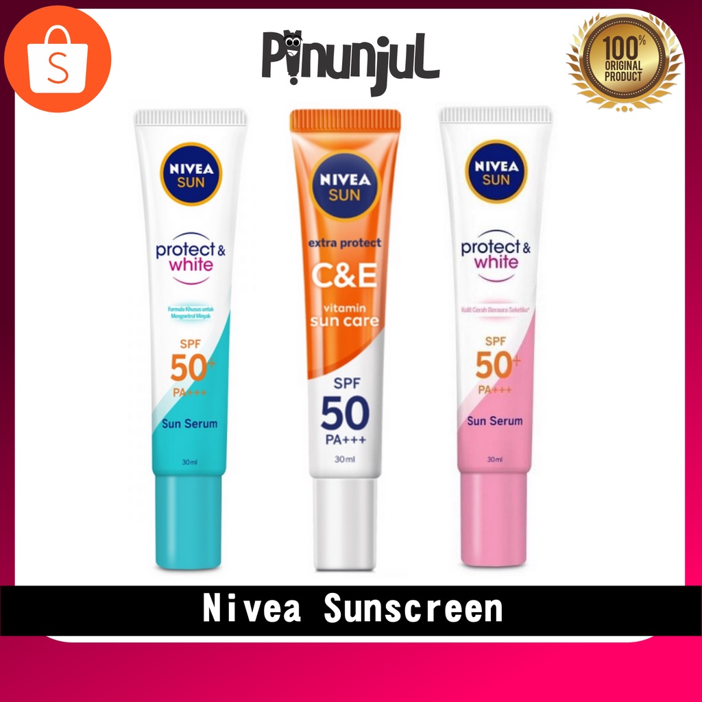 Jual NIVEA SUN Protect & White Oil Control SPF 50+ / NIVEA SUN Protect ...