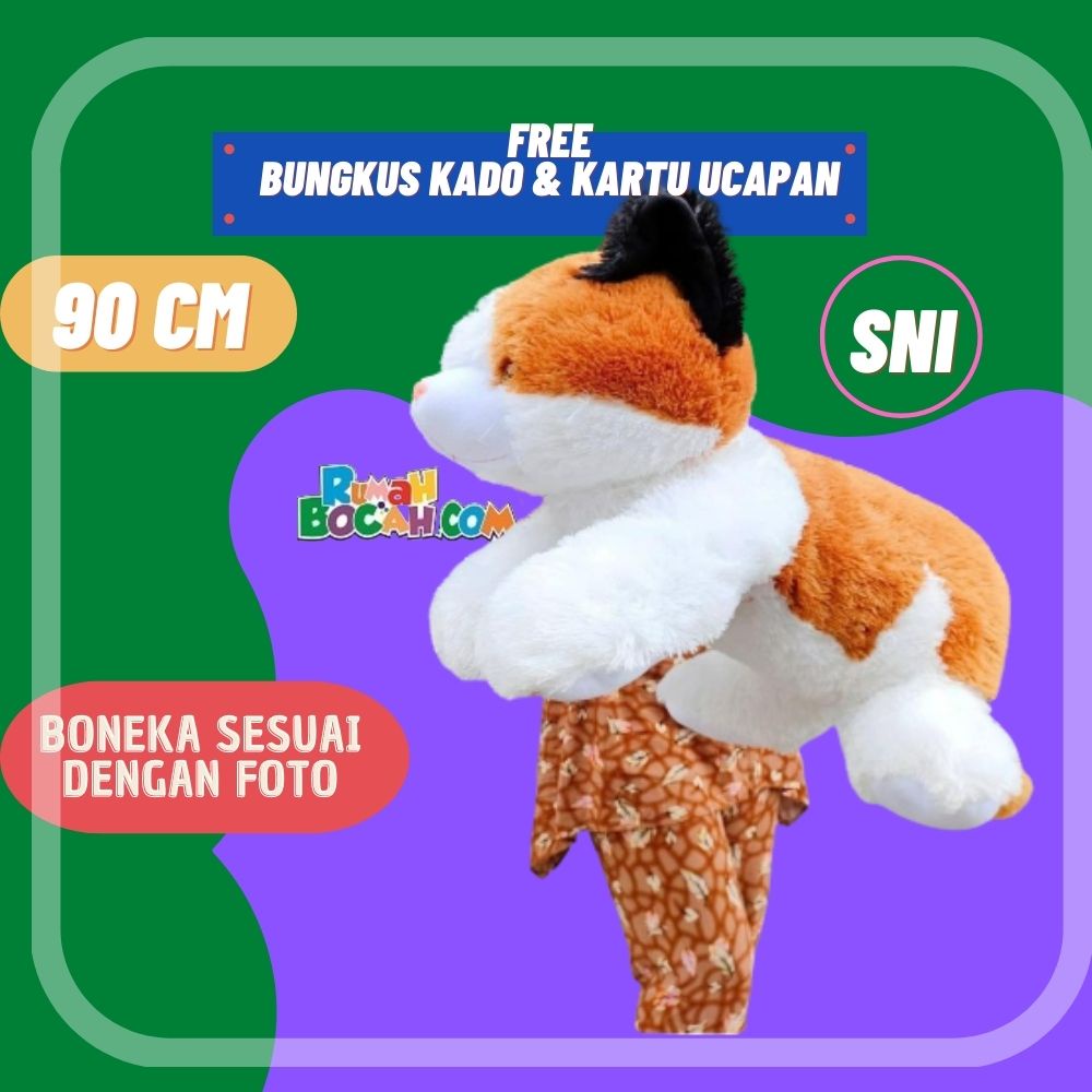 Jual Boneka Kucing 90 cm SNI Jumbo Besar Hewan Kucing Esmeralda untuk ...