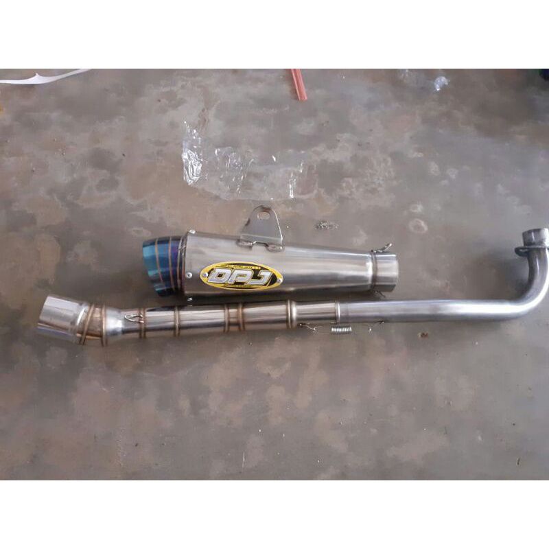 Jual KENALPOT RANCING DPJ JIKSOW CORBLUE EKER LEHER NETAL/PNP MOTOR ...