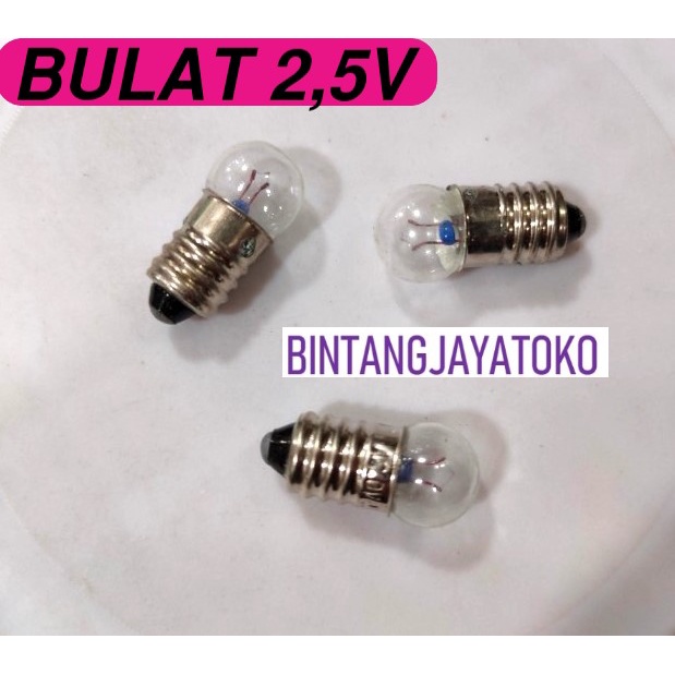 Jual Bohlam Lampu Senter / BOLAM Lampu Praktek anak sekolah E10-drat 2 ...