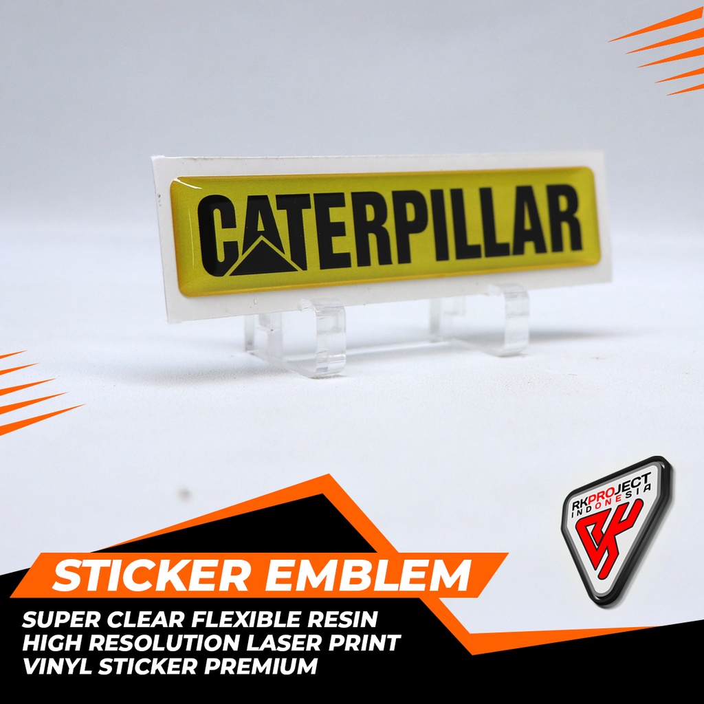 Jual CATERPILLAR V2 Sticker Timbul Emblem Resin Lentur | Shopee Indonesia