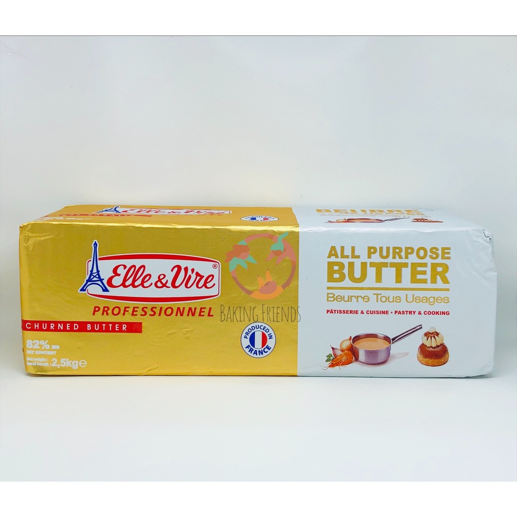 Jual ELLE&VIRE UNSALTED BUTTER 2.5KG/ELLE & VIRE MENTEGA TAWAR 2,5KG ...