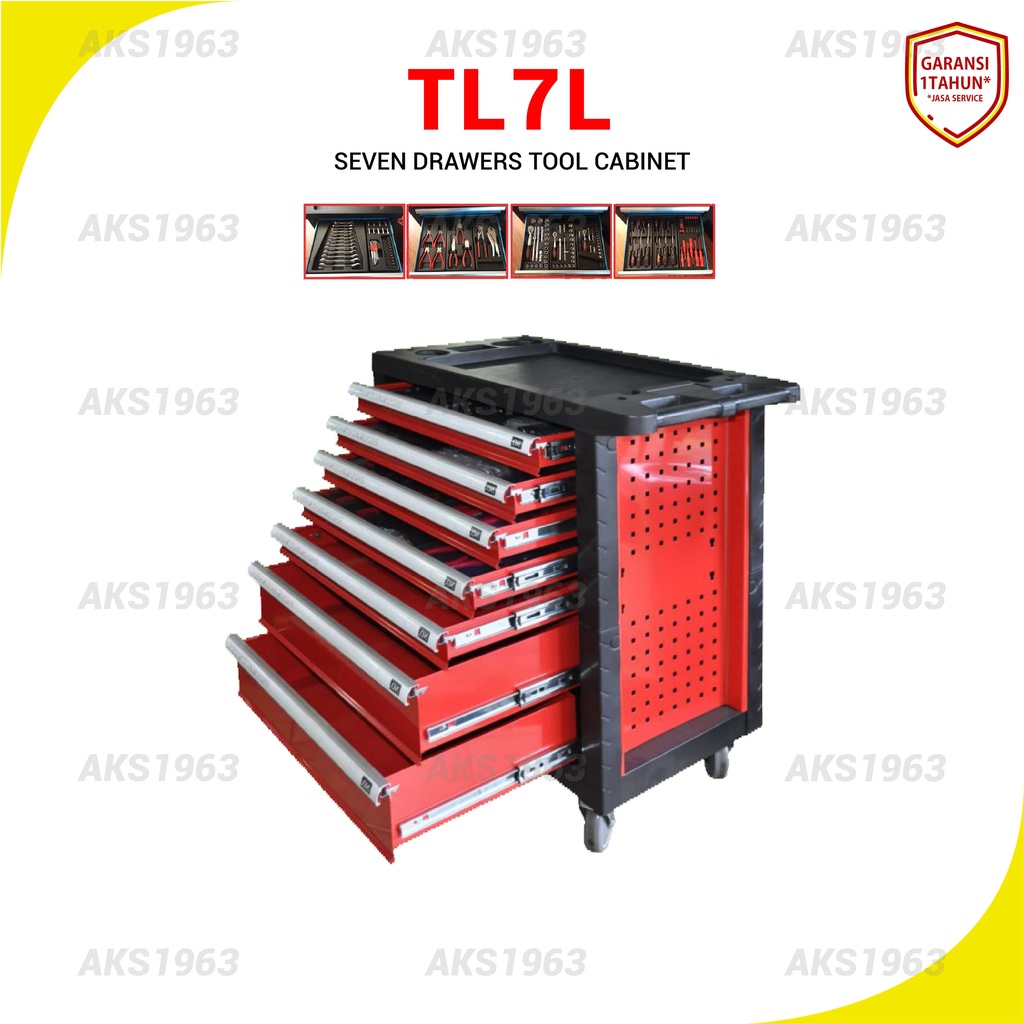 Jual Lemari Rak Perkakas Alat Bengkel 7 Tingkat - Tools Seven Drawer ...