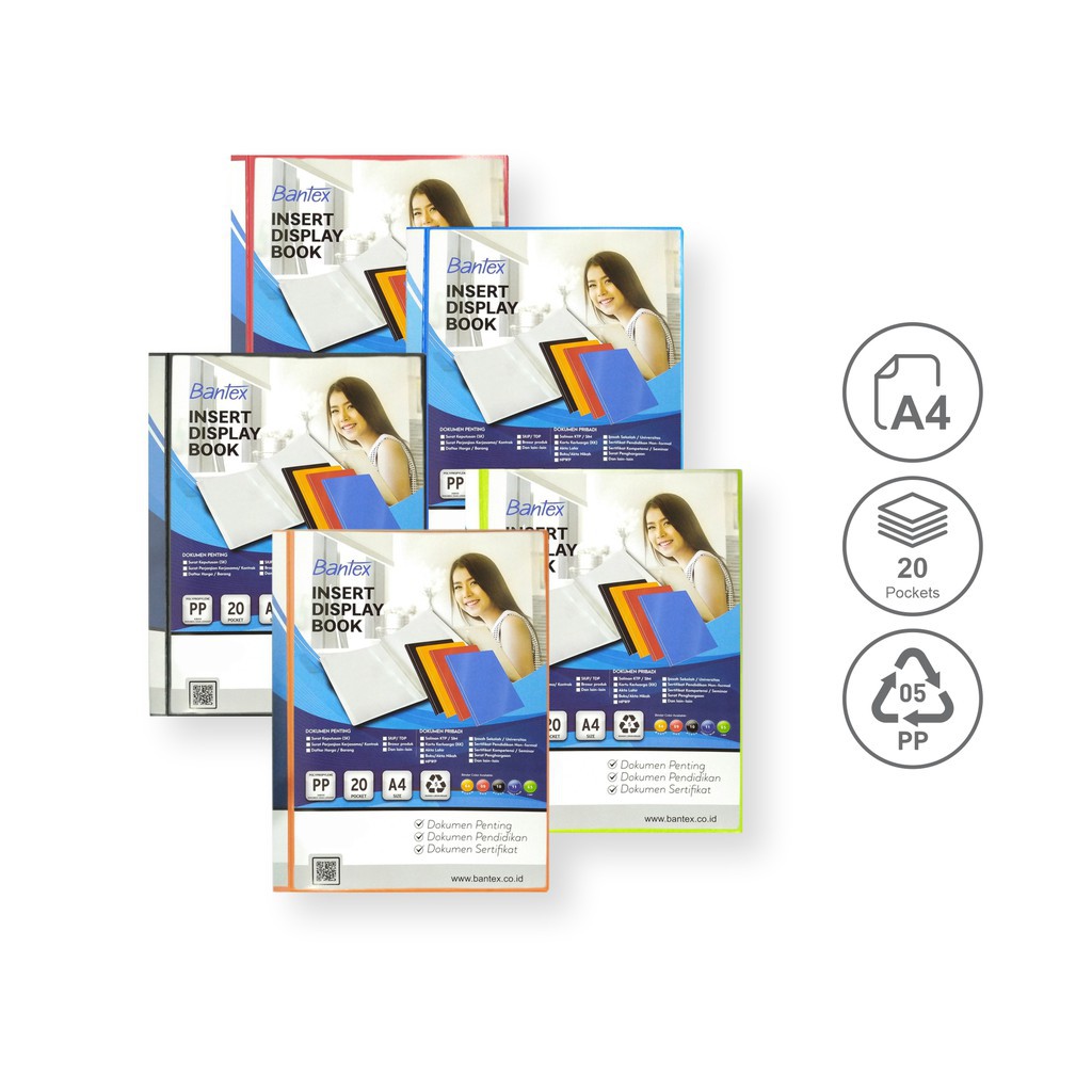 Jual [BMS Tangerang] lear Holder A4 Bantex Insert Display Book 20 ...