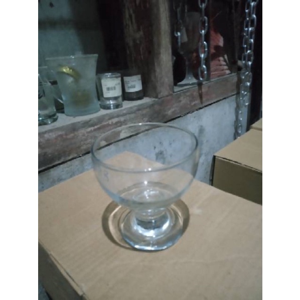 Jual GELAS ES KACA POLOS GELAS ES BUAH BULAT | Shopee Indonesia