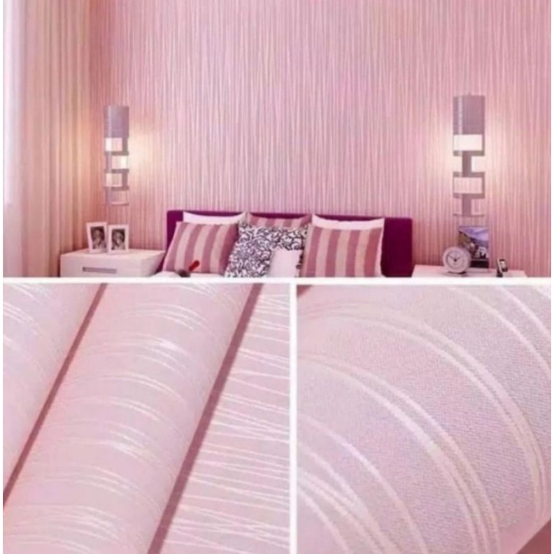 Jual Wallpaper Dinding Polos Sticker Dinding Polos Pink Bertekstur ...