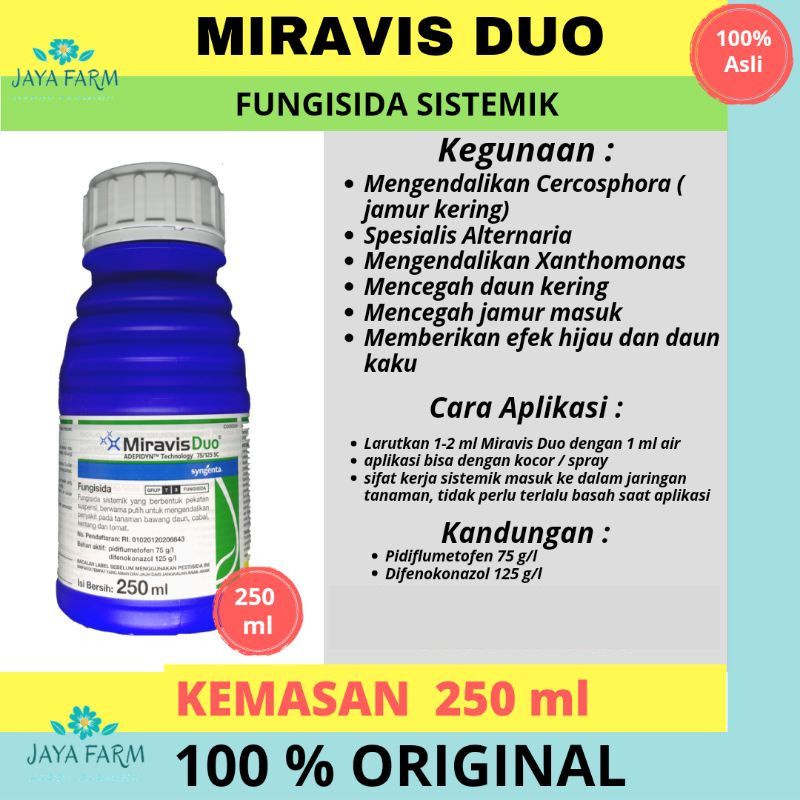 Jual FUNGISIDA MIRAVIS DUO 250 ML | RACUN JAMUR CERCOSPHORA ...