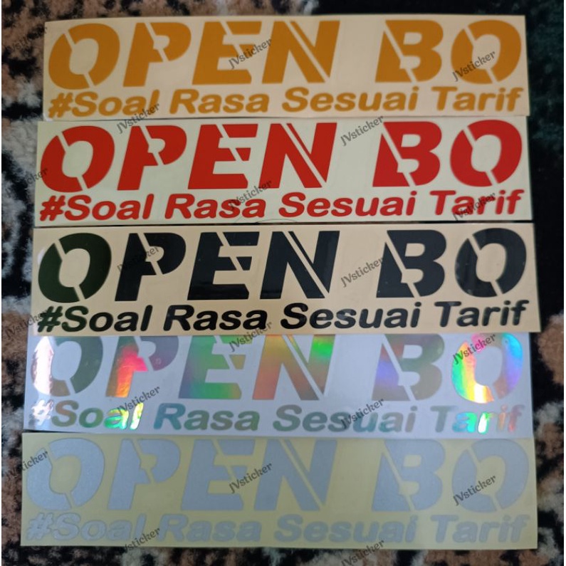 Jual sticker open bo ikuran kecil cutting sticker | Shopee Indonesia