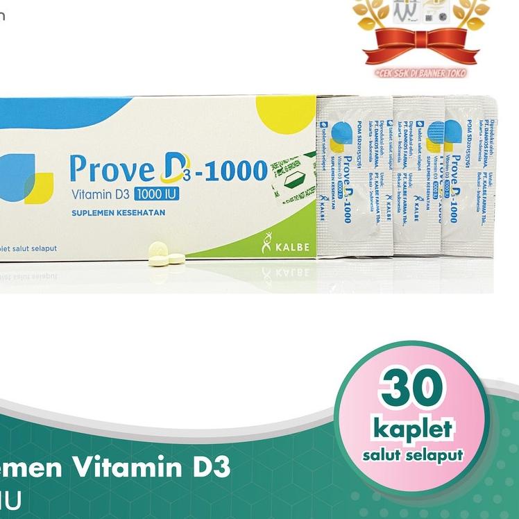 Jual SALE!!PROVE D3 Tablet - Vitamin D3 1000 IU|SQ3 | Shopee Indonesia