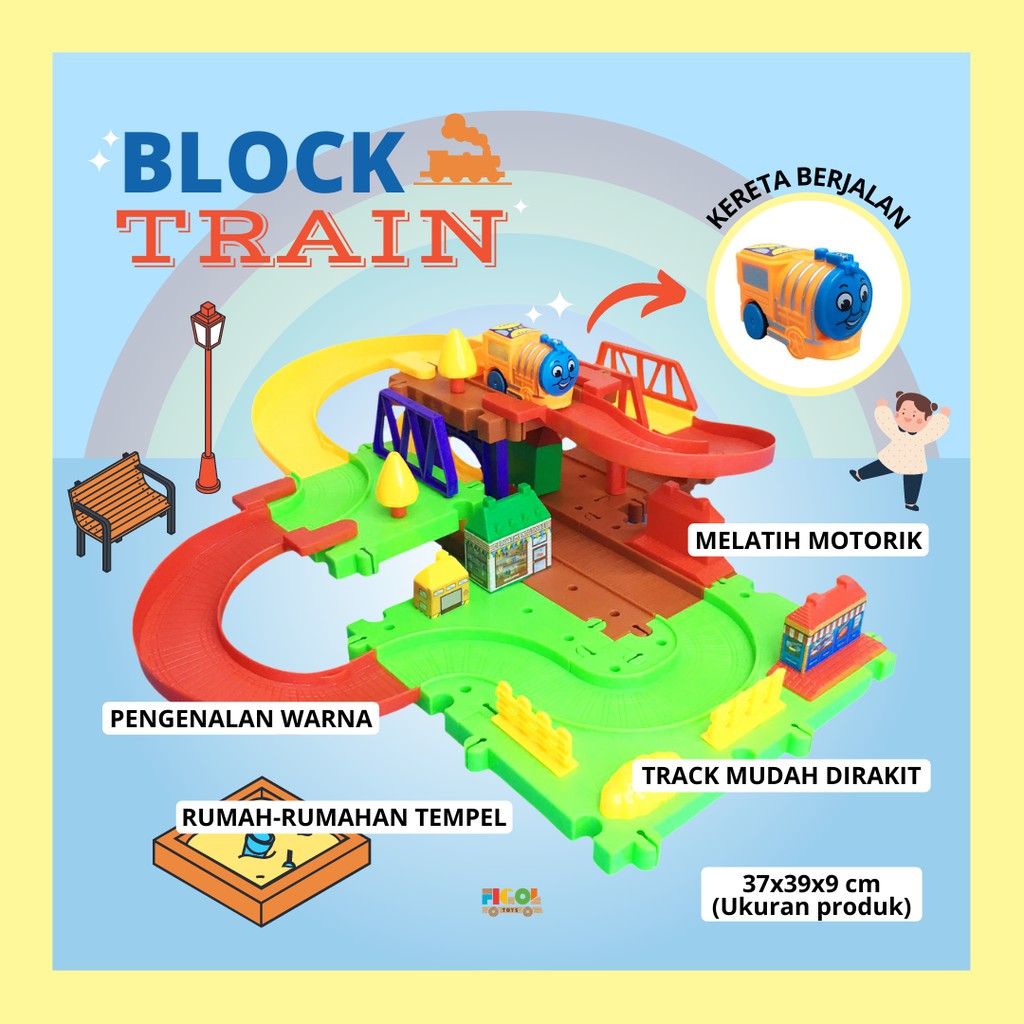 Jual Mainan Track Kereta Api Berjalan Train Track Set Sweet Train ...