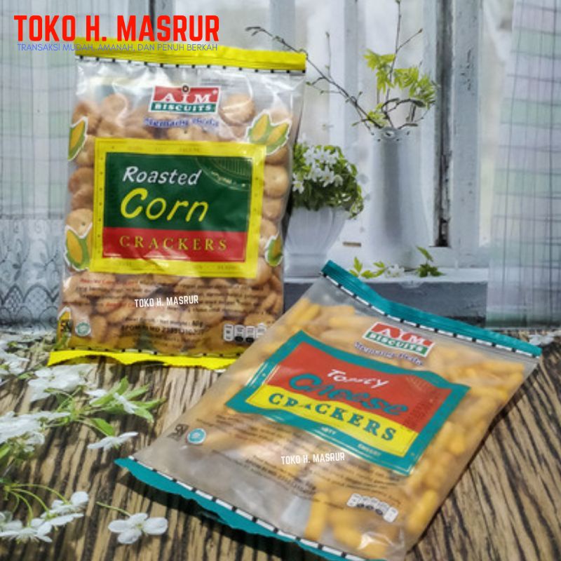 Jual Biskuit AIM Roasted Corn Crackers 80gr | AIM Biscuits Toasty ...