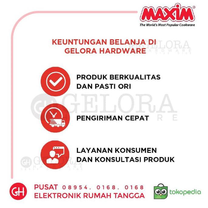 Jual Wajan Maxim Tivoli Colors/ Wajan Stainless 30Cm/ Wok Blueberry ...