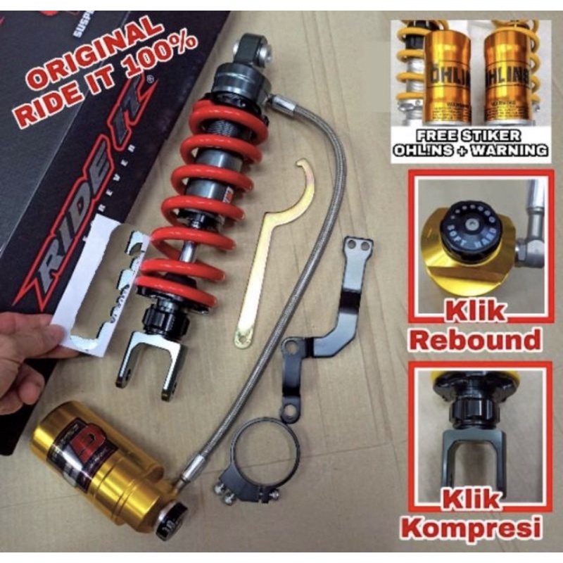 Jual Monoshock Ride It 103 CB150R Tabung Pisah Fleksible PNP - Charmoto | Shopee Indonesia