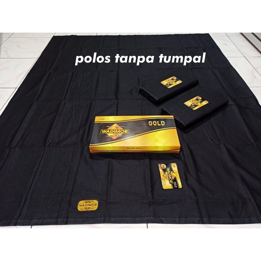 Jual Sarung Wadimor Polos Hitam | Shopee Indonesia