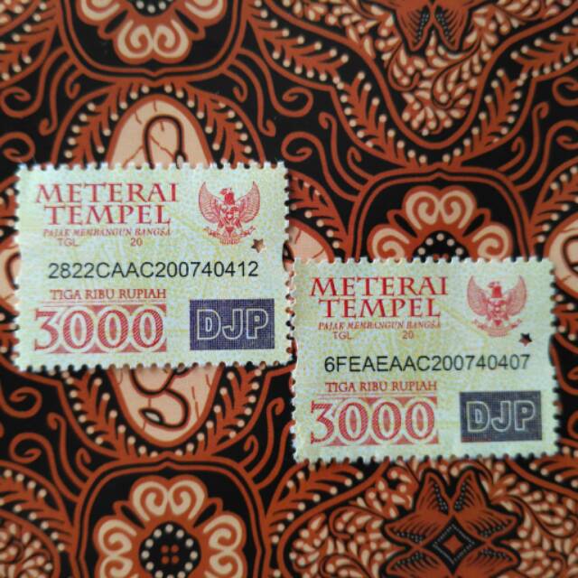 Jual Materai 3000 Tahun 2010, 2011, 2012, 2013, dan 2014 Original ...