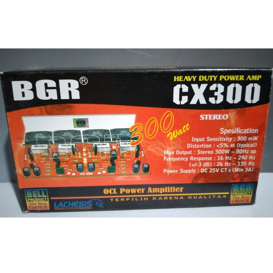 Jual KIT POWER AMPLIFIER BGR CX300 ORIGINAL | Shopee Indonesia