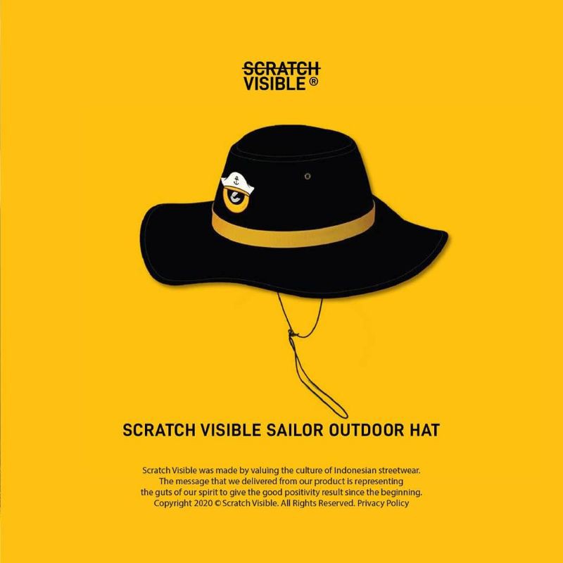 Jual Scratch Visible Sailor Outdoor Hat | Shopee Indonesia
