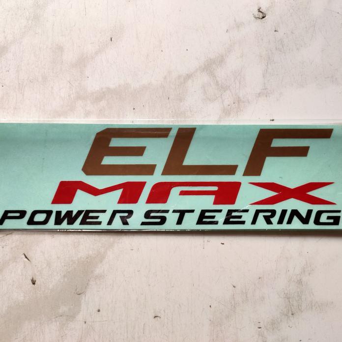 Jual sticker / stiker elf max power steering original | Shopee Indonesia