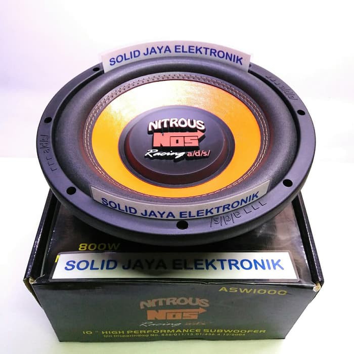 Jual Speaker ADS Subwoofer 10 INC 10" 10IN Nitrous NOS Racing - ASW1000 ...