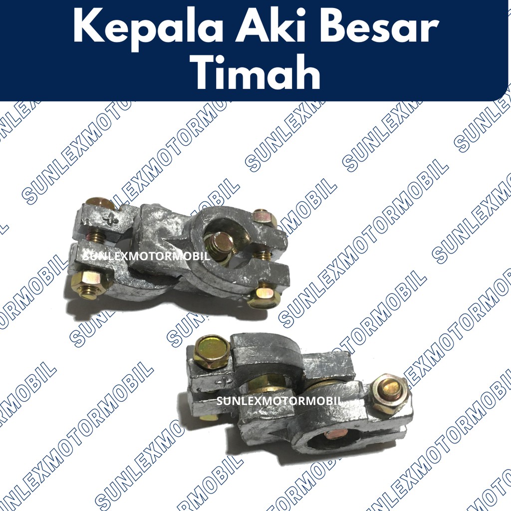 Jual KEPALA AKI BESAR BAHAN TIMAH UNTUK MOBIL UMUM SET NEGATIF POSITIF ...
