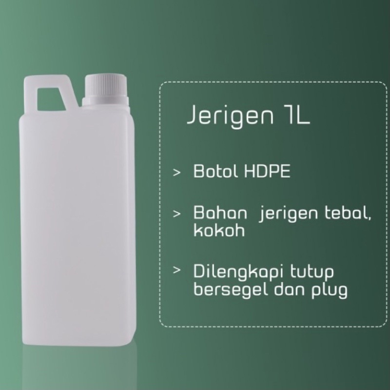 Jual JERIGEN 1L SEGEL HDPE NATURAL / JERIGEN 1000ML SEGEL NATURAL ...